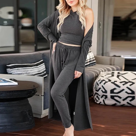 Sweet Karma | Pants & Jumpsuits | Sweetkarma 3 Piece Womens Gray Lounge ...